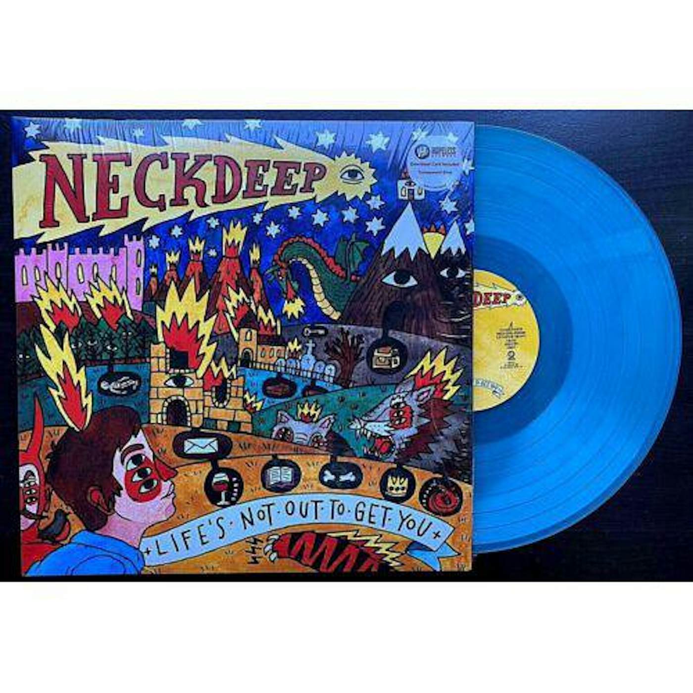 Neck Deep Life's Not Out To Get You (Transparent Blue) Vinyl Record